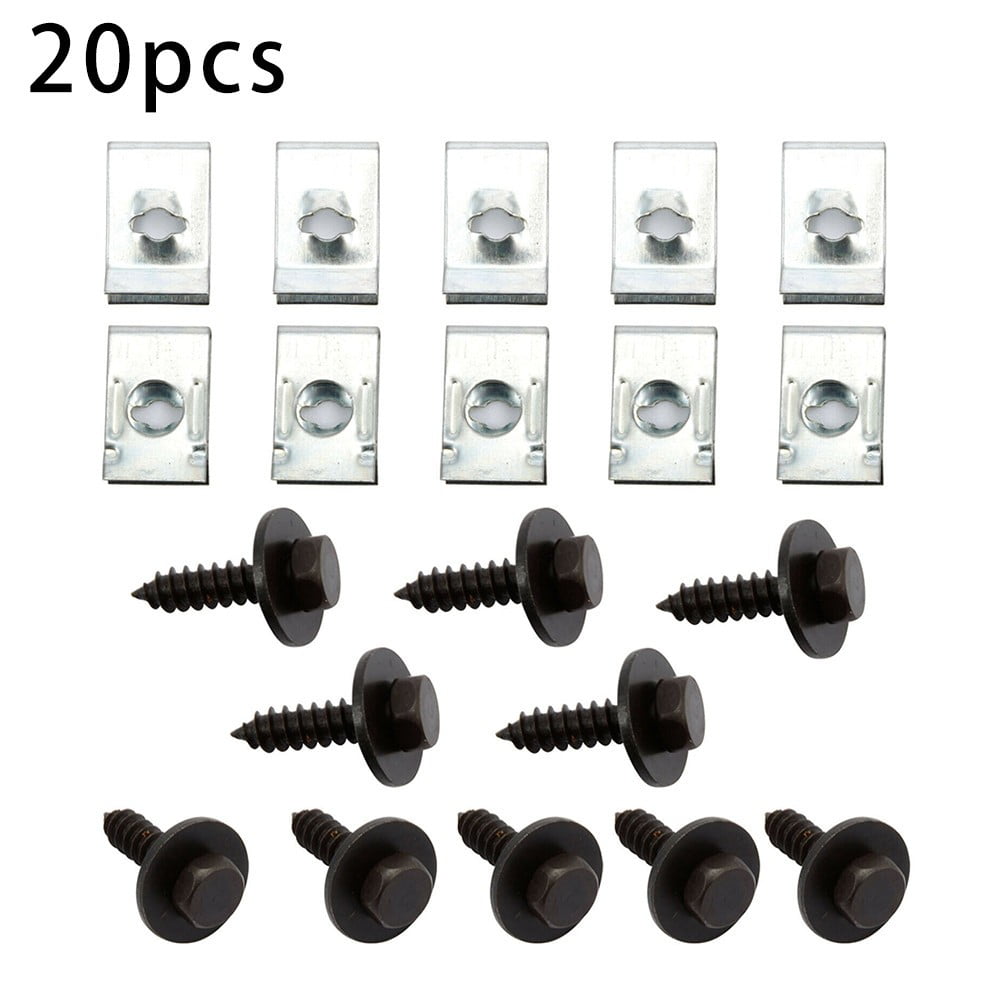 GYZEE 20x U-Type Clip Car Dashboard Panel Fender Screw Speed Fastener ...