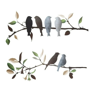 DecMode Gold Metal Flying Flock Of Bird Wall Decor - Walmart.com