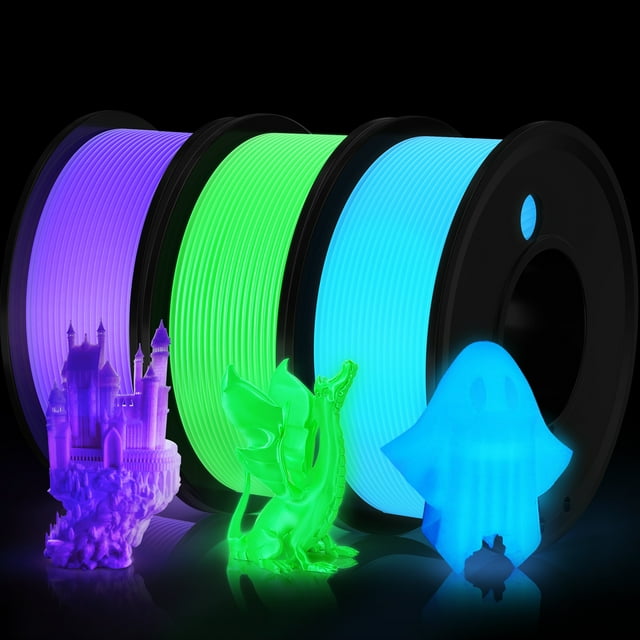 GYZJ 3D Printer Filament PLA Glow in The Dark 1.75mm 3-D Printing ...