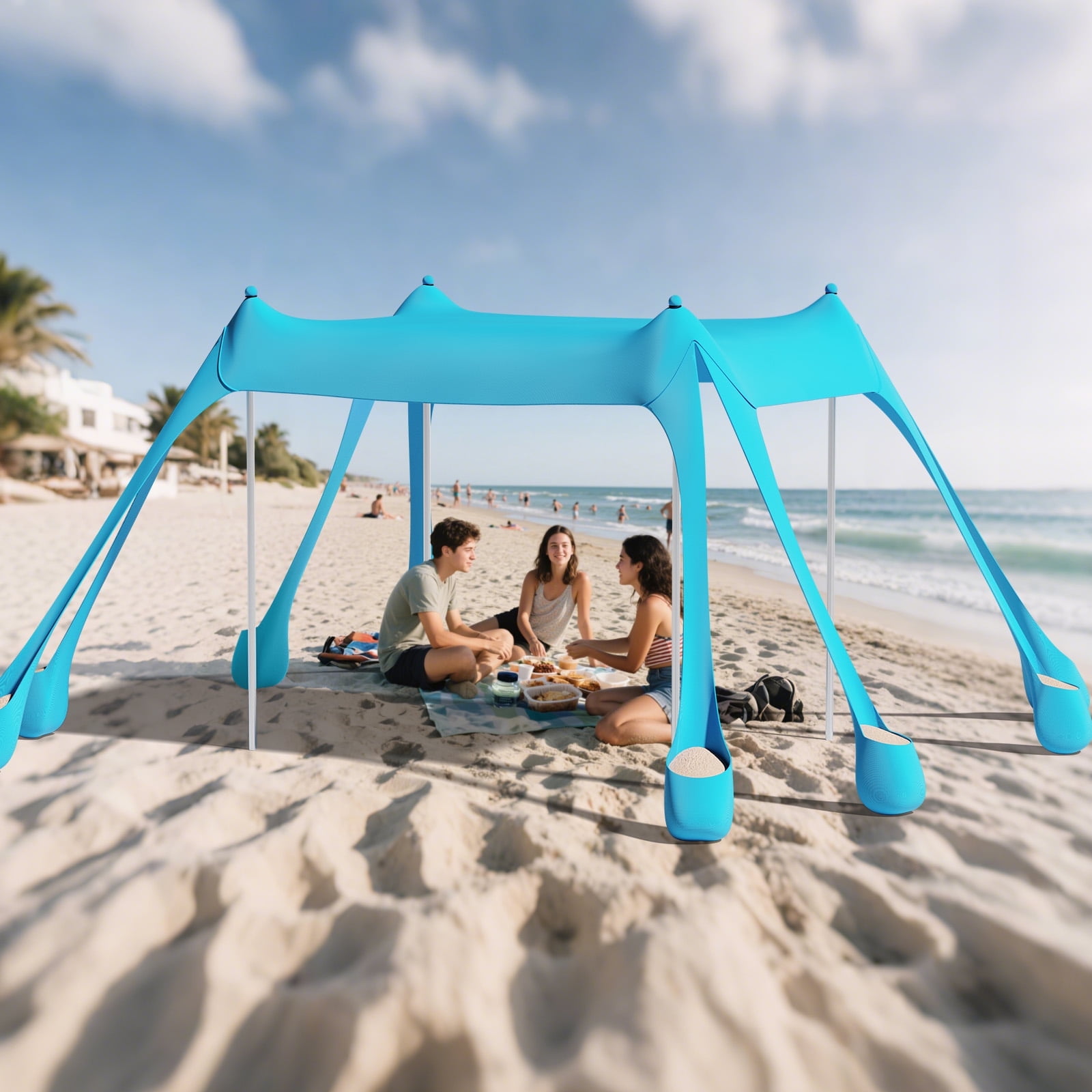 GYZJ 5x6x0.5ft Inflatable Floating Dock Air Platform Island Raft with Non-Slip Surface ...