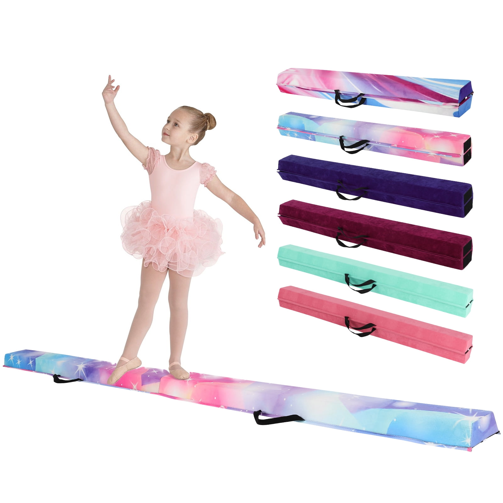 GYZJ 8FT Balance Beams for Kids 3-5 Gymnastics Beam Gymnastics ...