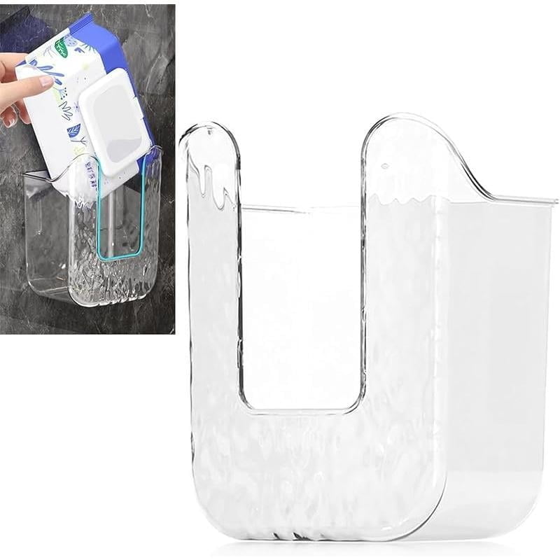 GZA 2pcs Kitchen Wipes Storage Box Dispenser,Acrylic Wall-Mounted ...