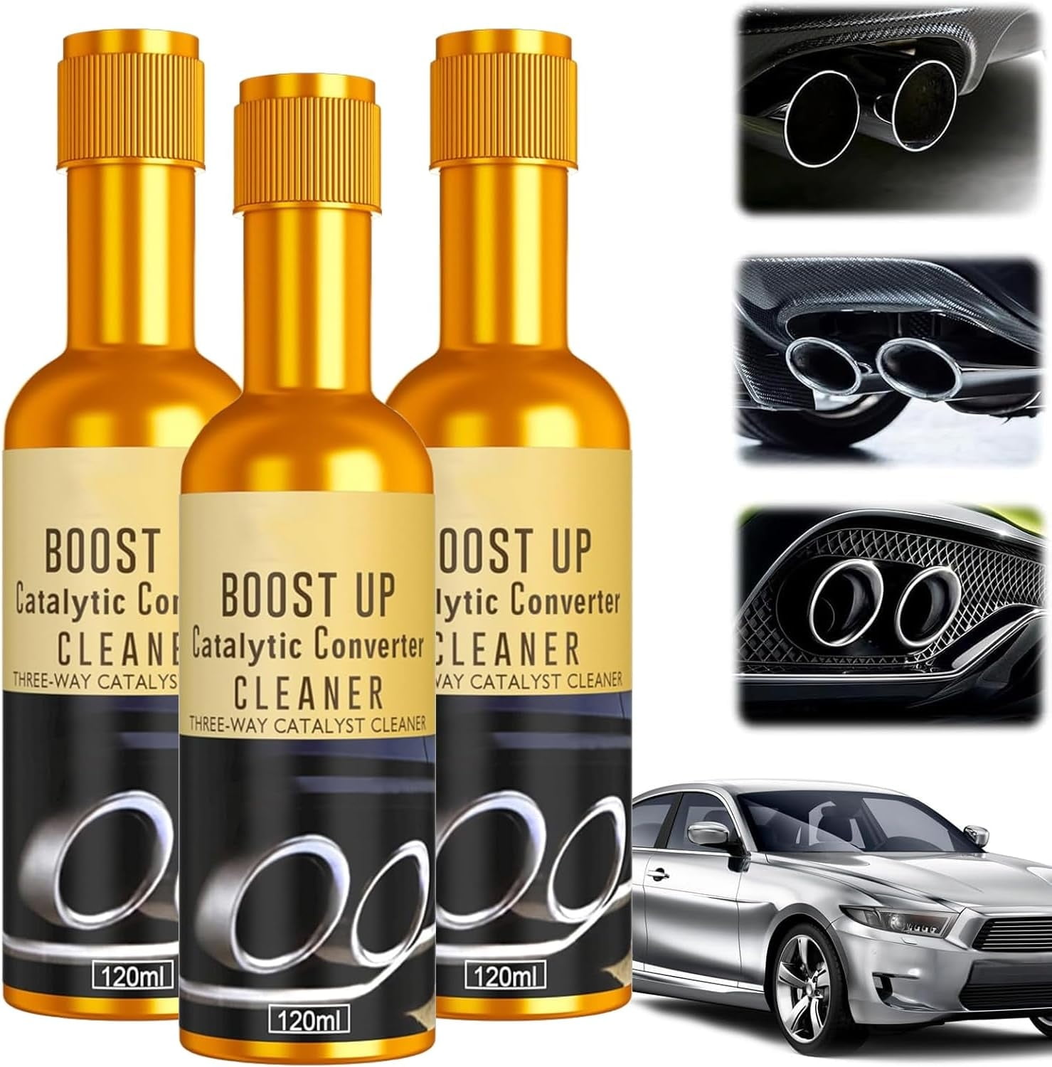 GZA 3 Pcs Catalytic Converter Cleaner Auto Parts Engine, Exhaust System ...