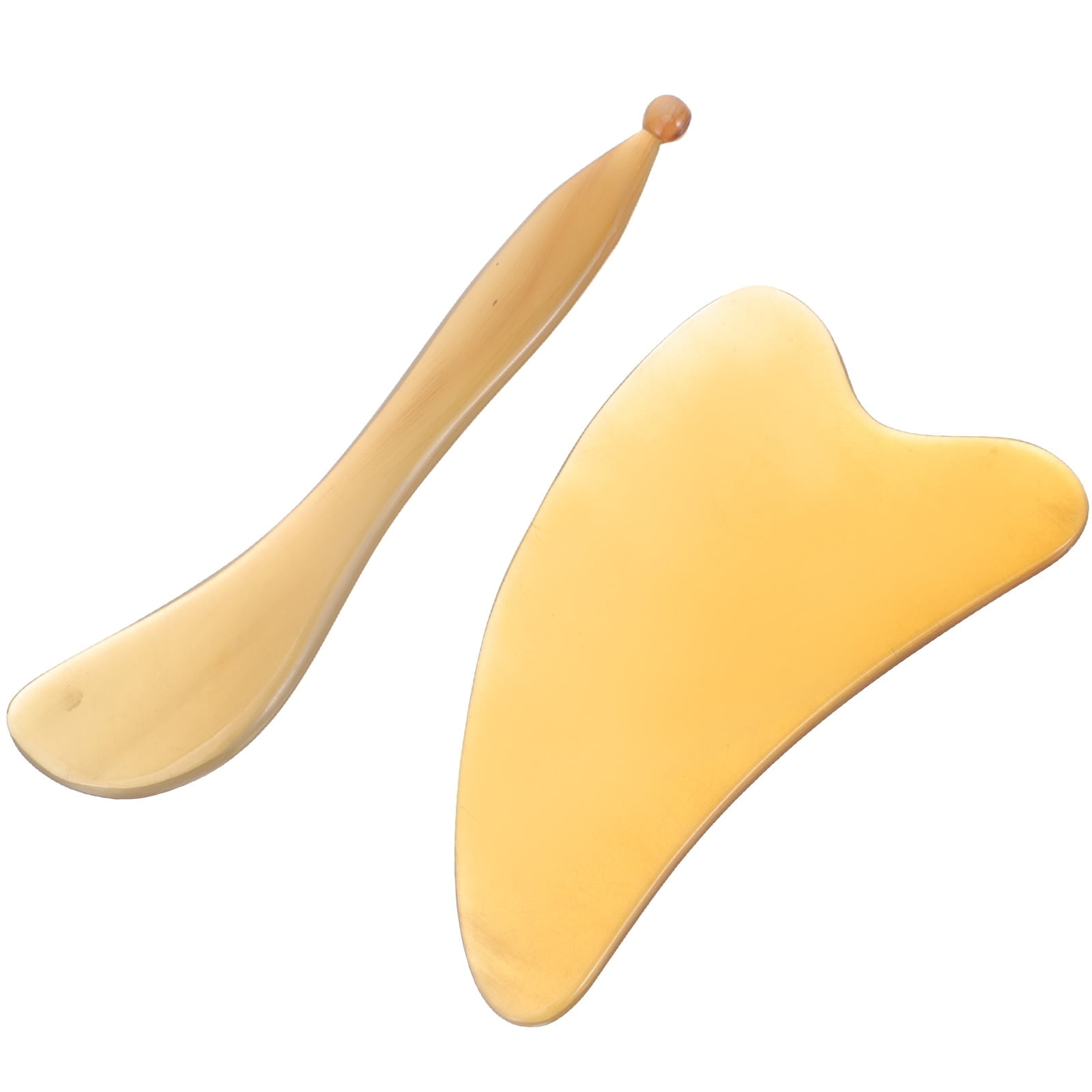 GZA Guasha Massage Face Sticks Ox Horn 1 Set,2pcs - Walmart.com