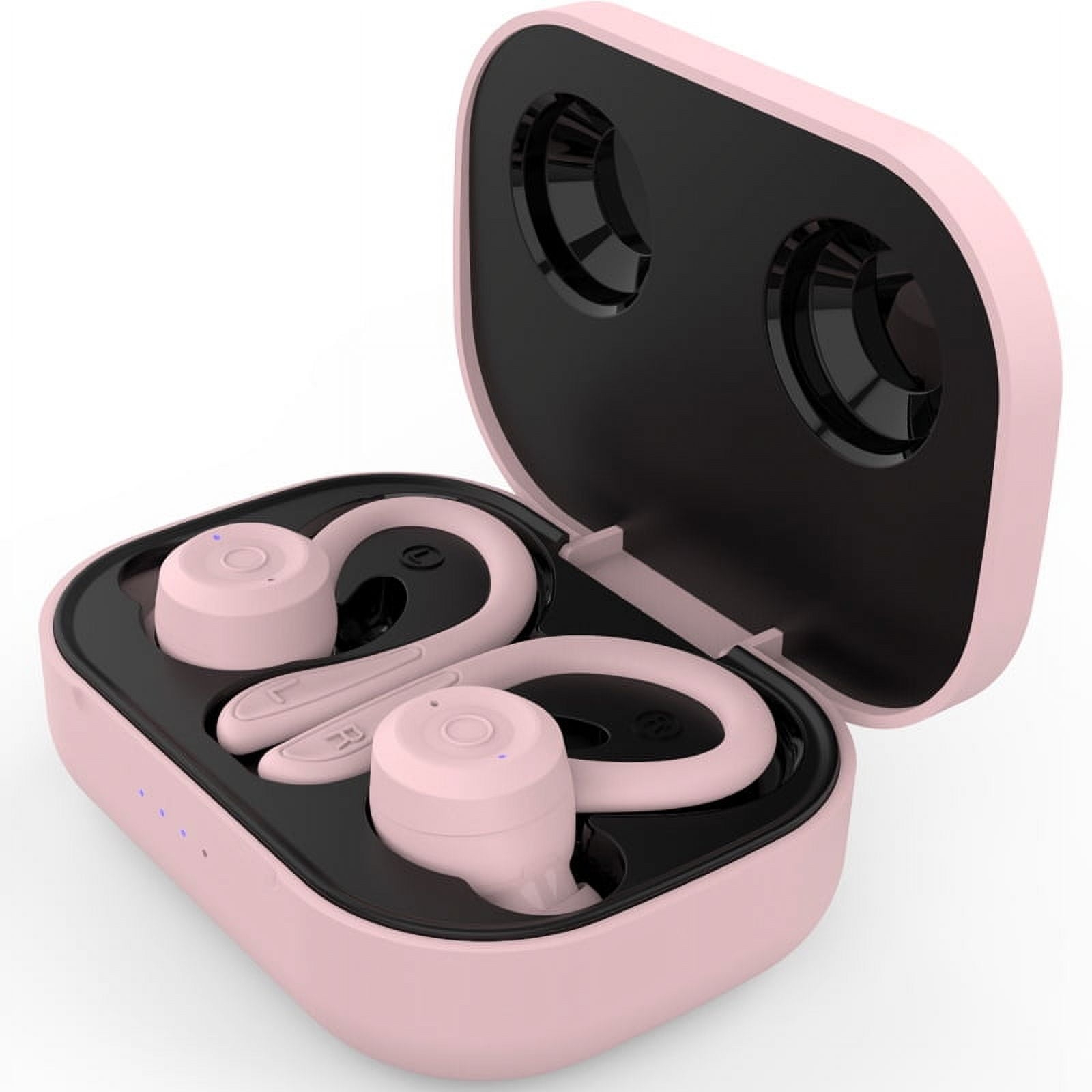 GZA Pink Over Ear Wireless Earbuds with Earhooks Running Bluetooth ...