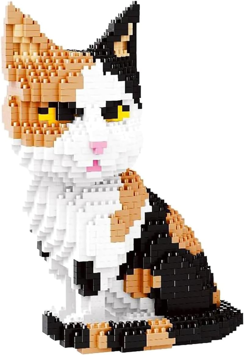 GZBrick Calico Cat Building Sets Animals for Boy Girls 14+ Not ...