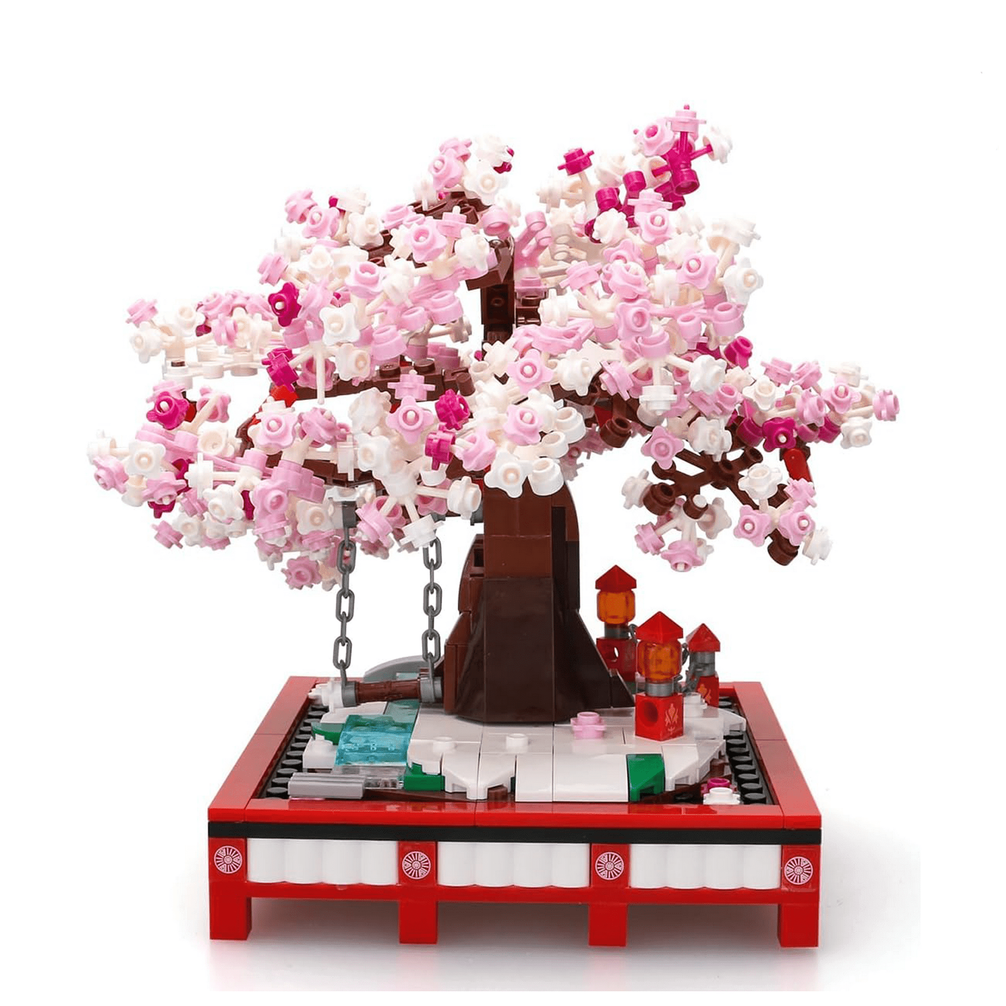 GZBrick Cherry Blossom Tree Building Sets Sakura Flower Bonsai Not ...