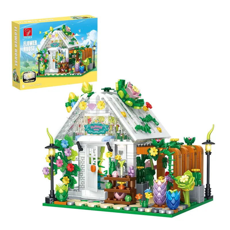 GZBrick Flower House Building Sets Compatible with Lego Flowers ...