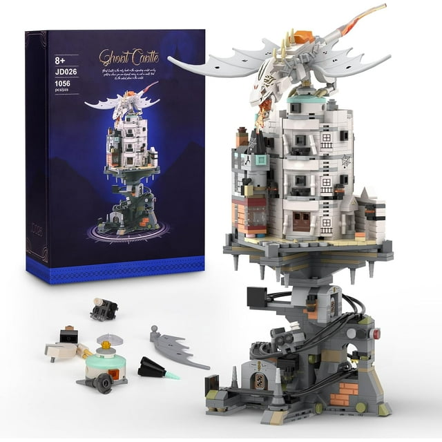 GZBrick Harry Castle Wizarding Bank Building Sets Dragon Castle ...