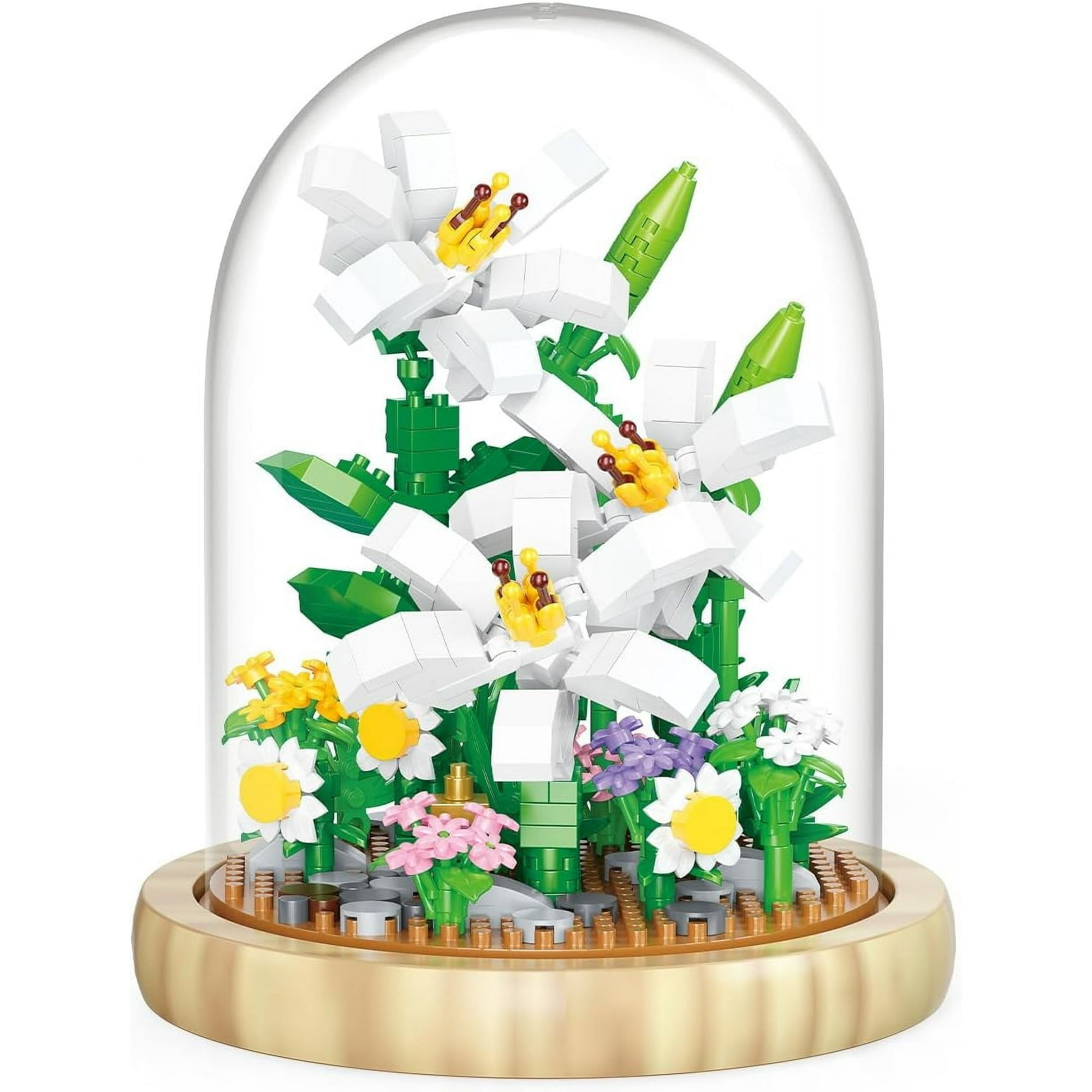 GZBrick Lily Bouquet Building Sets Compatible with Lego Flowers for ...