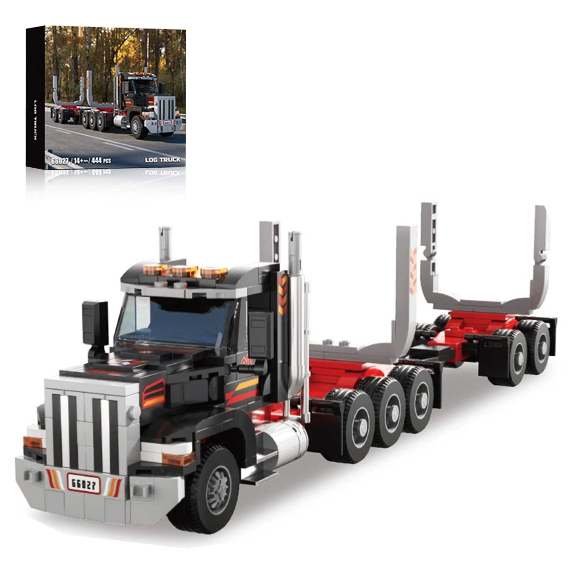 GZBrick Log Truck Building Sets Compatible with Lego Cars for Adults ...