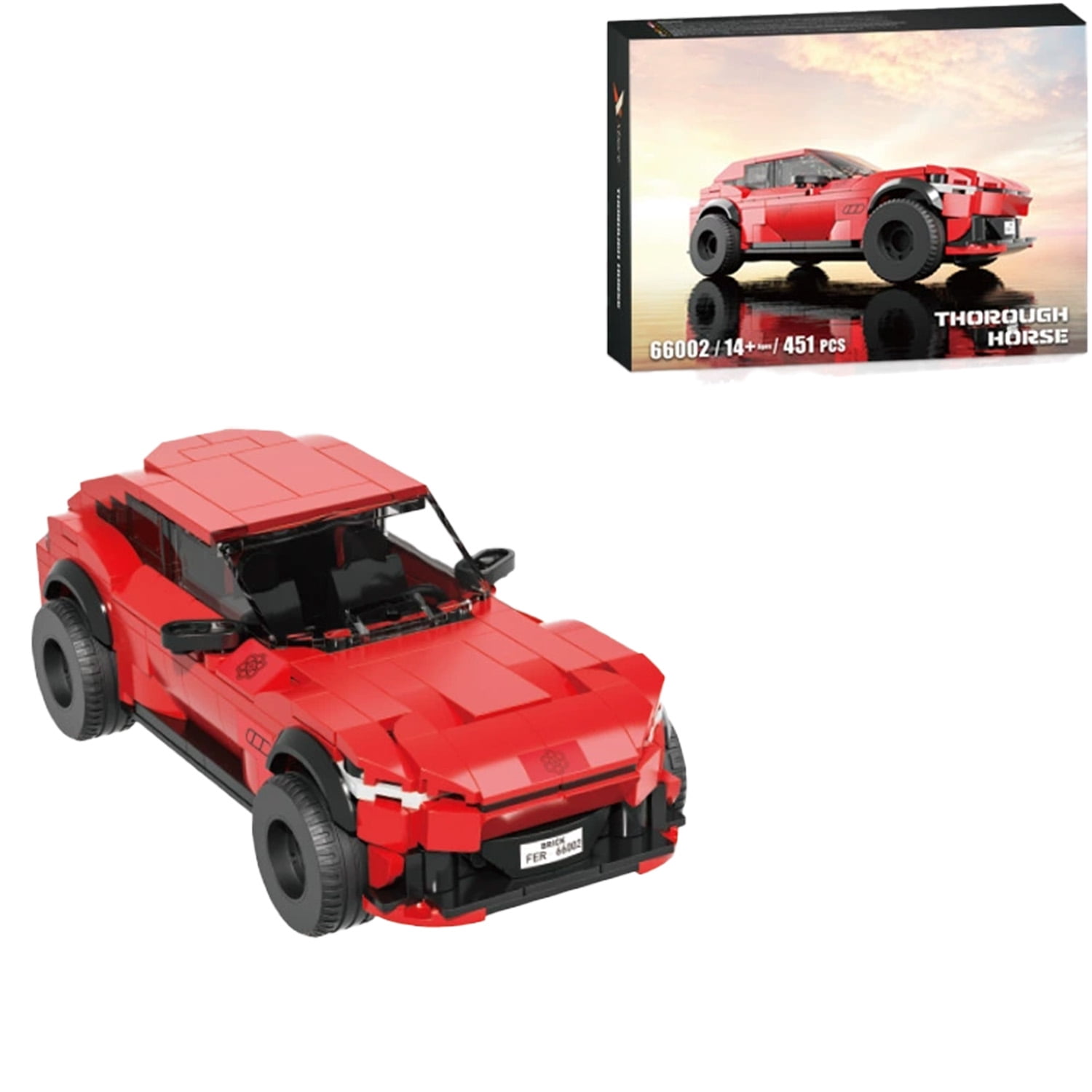 GZBrick Thoroug Horse Building Sets Compatible with Lego Car for Adults ...