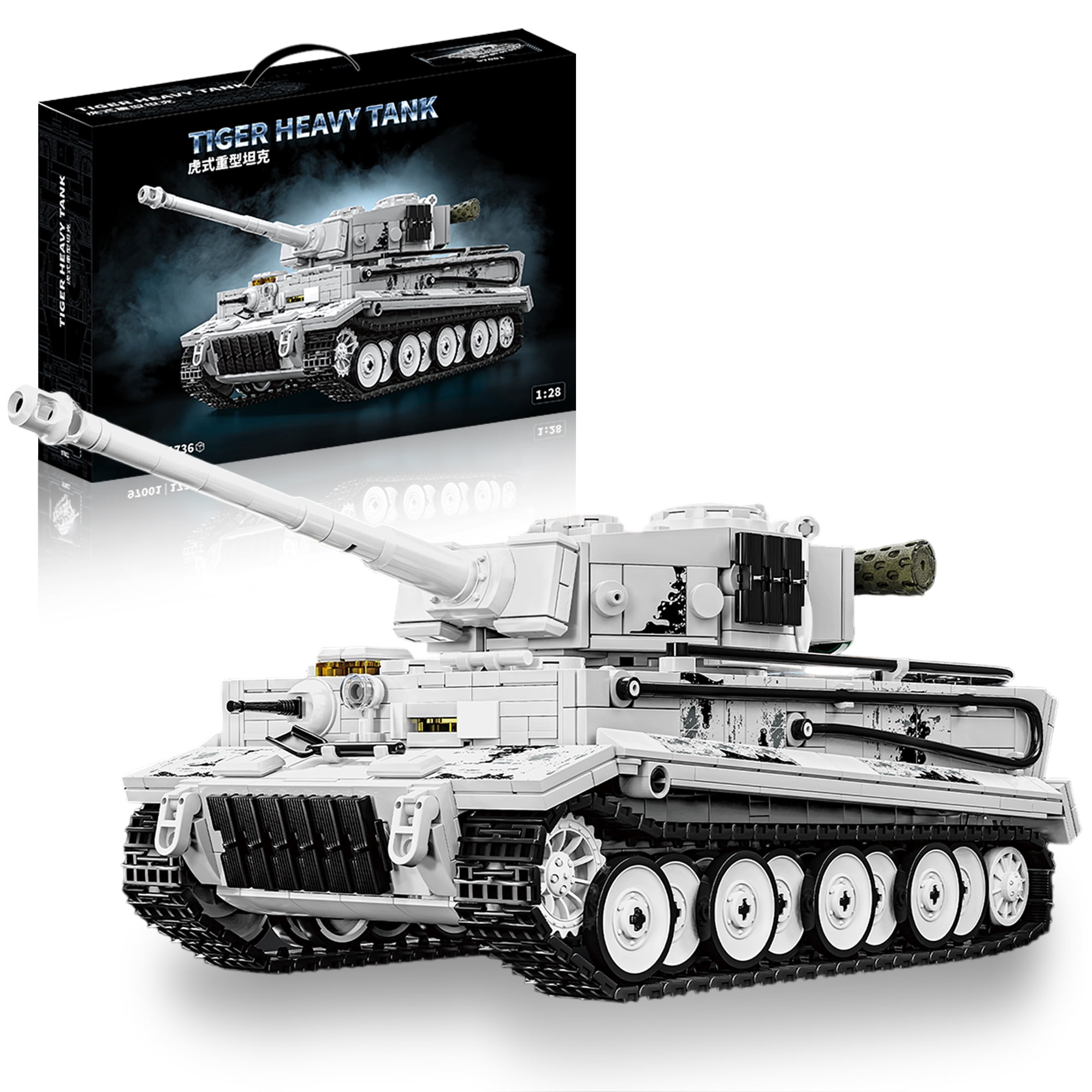 GZBrick Tiger Heavy Tank Building Sets WW2 Military Toy for Adults Boy ...