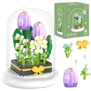 Flower Bouquet Butterfly Building Set, Bonsai Tree Building Kit with ...