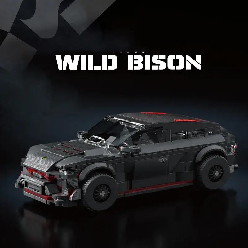 GZBrick City Racing Car Wlid Bison Building Sets Champion Sports Car ...