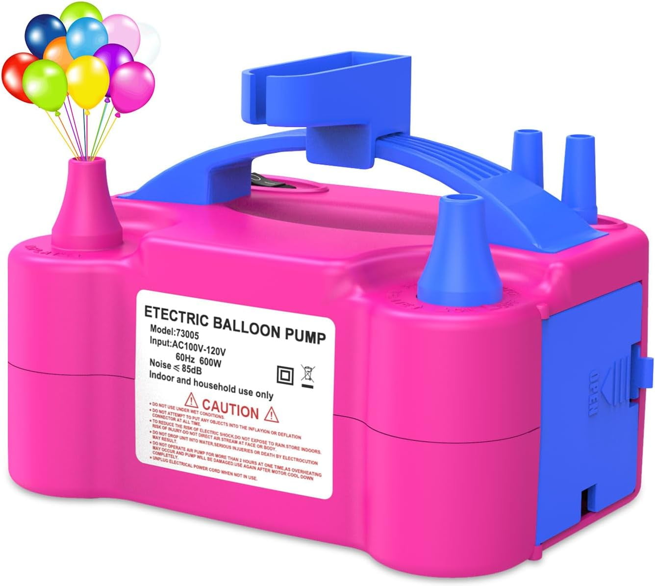 GZCQZ IDAODAN Electric Balloon Pump, Portable Electric Balloon Blower ...