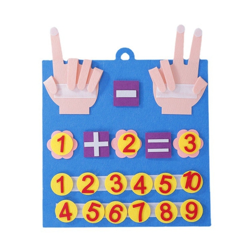 GZCW 1 Set Kids Felt Math Board with 1-10 Numbers Operation Symbols ...