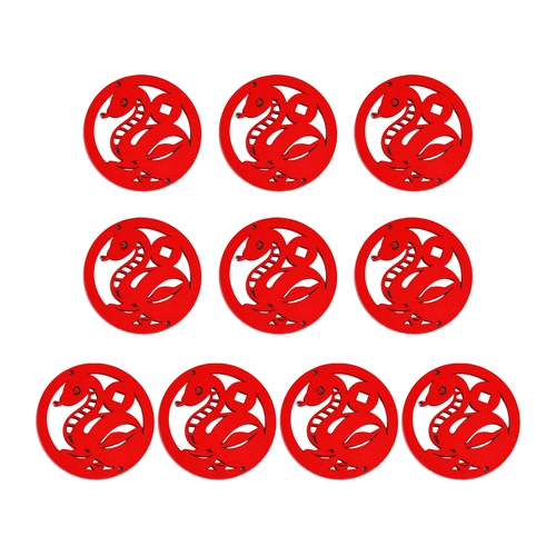 GZCW 10 Pcs 2025 New Year Hanging Pendants The Year of Snake Auspicious ...