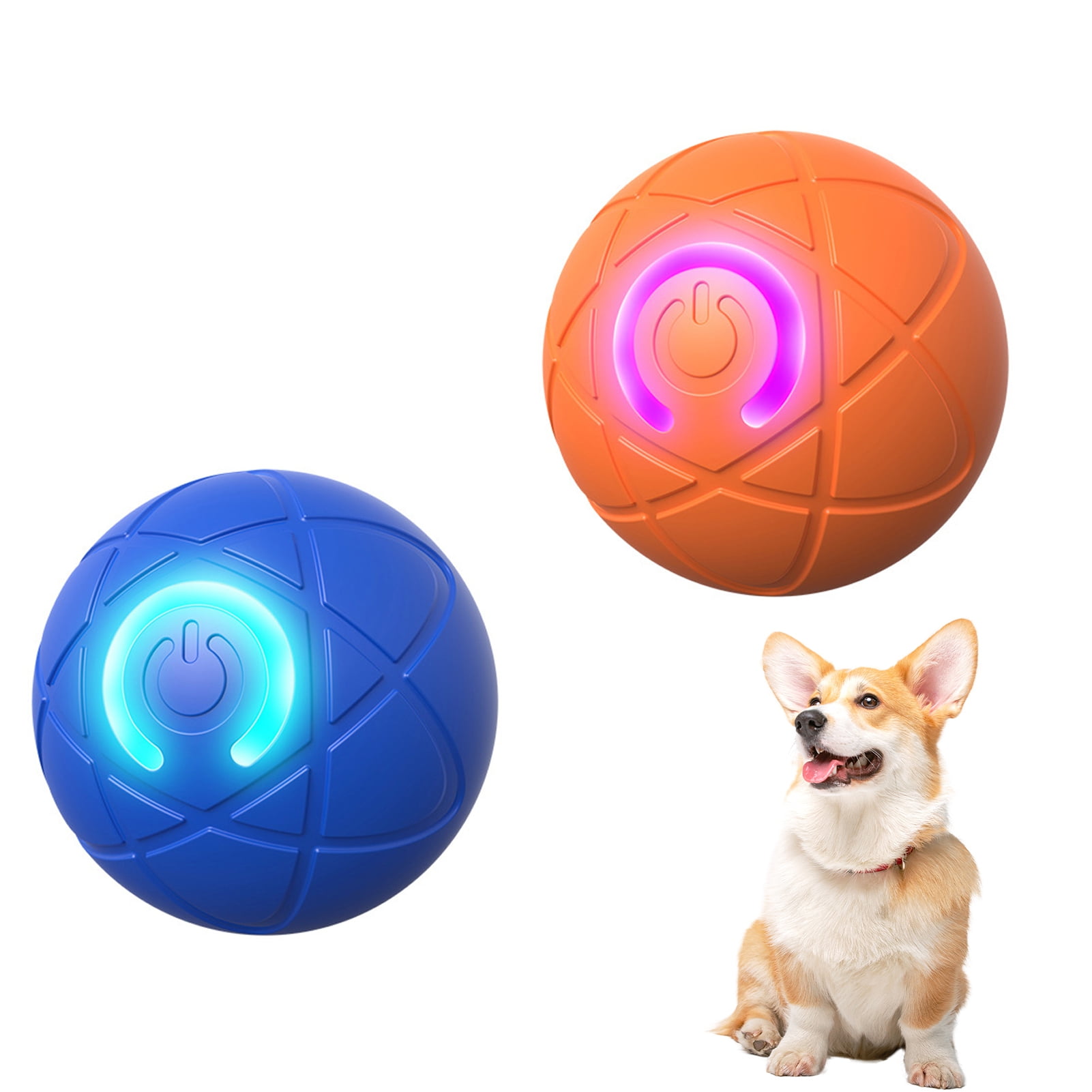 GZCW 1Pc/2Pcs Interactive Rolling Pet Ball Toy USB Rechargeable ...