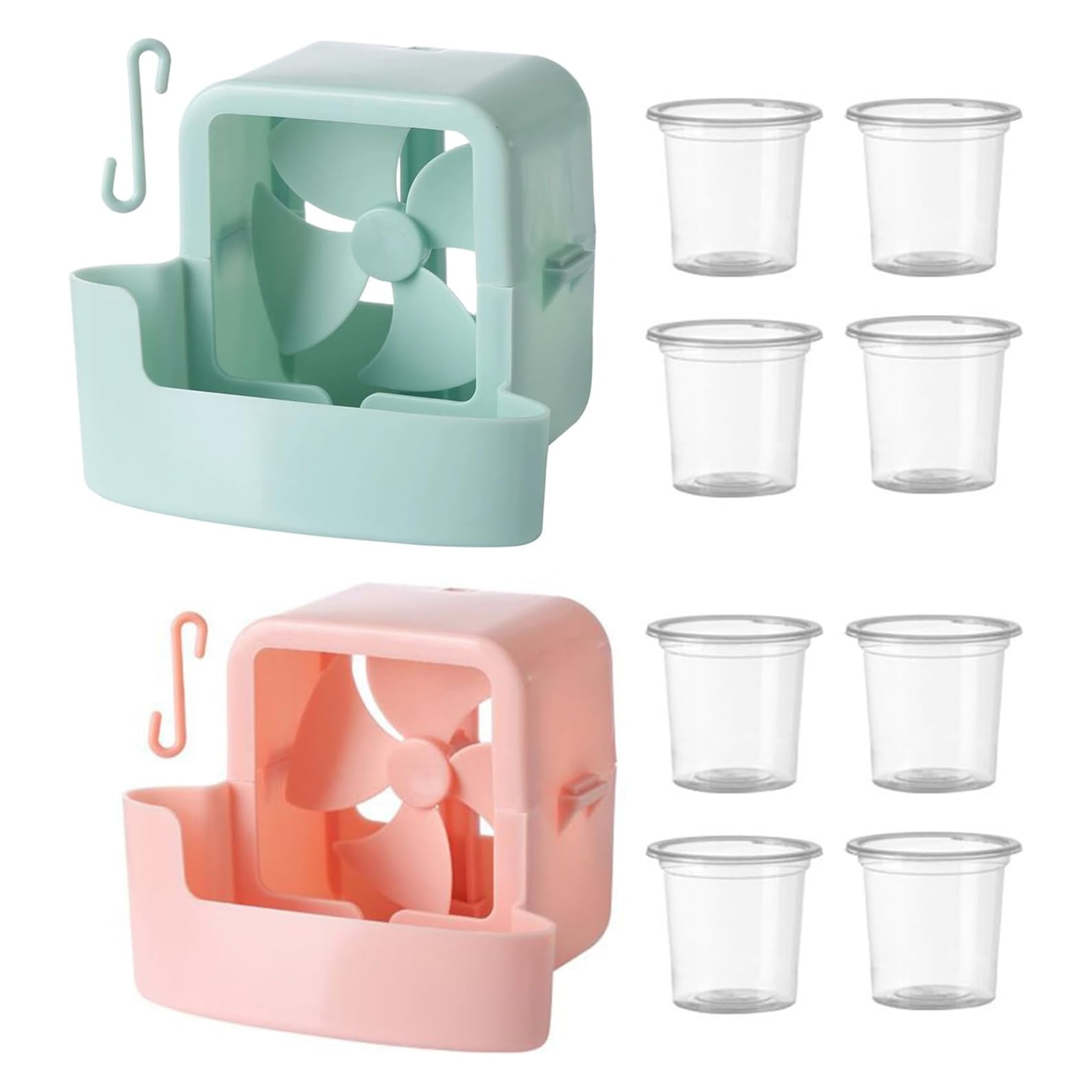 GZCW 2 Sets Hanging Fan Cooler Attachment with Hook Reusable Fan Mister ...