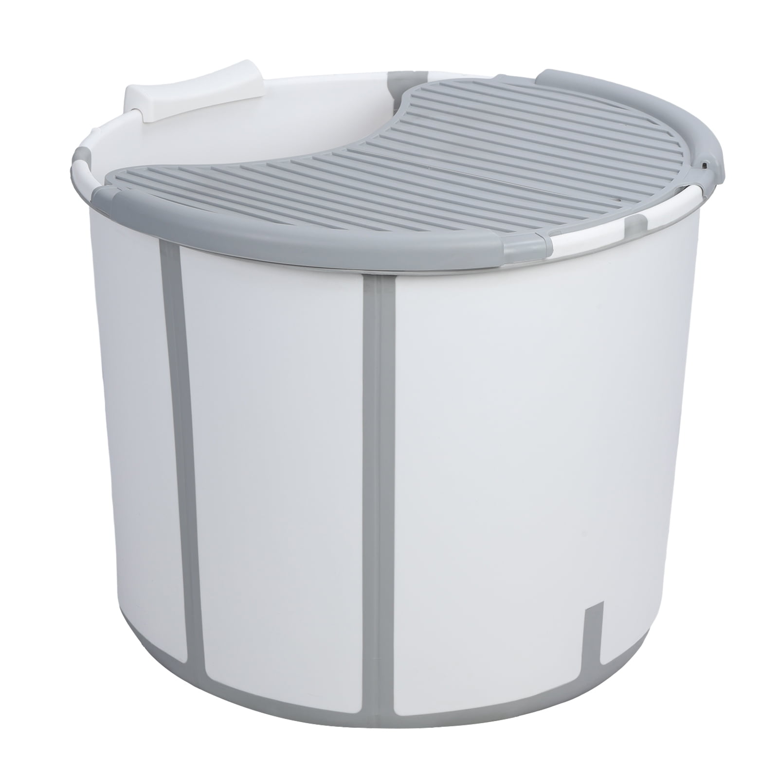 GZCW 31" Cylinder Foldable Bathtub, Portable Bathtub for Adult, Large ...