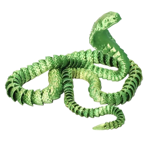 GZCW 3D Printed Snake Figurine Movable Joints Snake Figure Articulated ...
