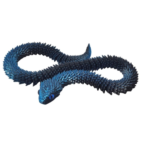 GZCW 3D Printed Snake Toy Articulated Viper Figurine Fidget Snake Toy ...
