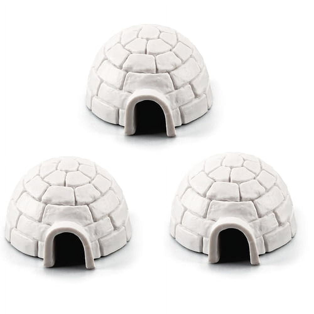 GZCW 3Pcs Igloo Model Realistic Decorative Arctic Animals House ...