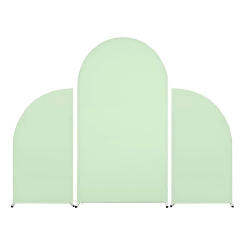 GZCW 3Pcs/Set Wedding Arch Cover Double Sided Stretchy Spandex Fitted ...