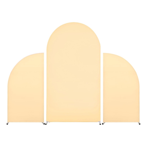 GZCW 3Pcs/Set Wedding Arch Cover Double Sided Stretchy Spandex Fitted ...