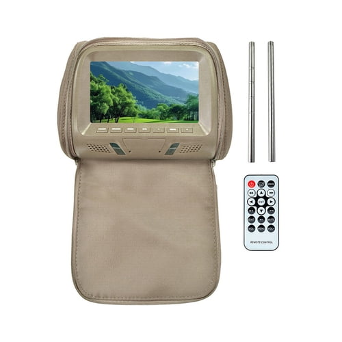 GZCW 7 Car Headrest DVD 2 Screens Remote Control Display MP5 Control 16 ...