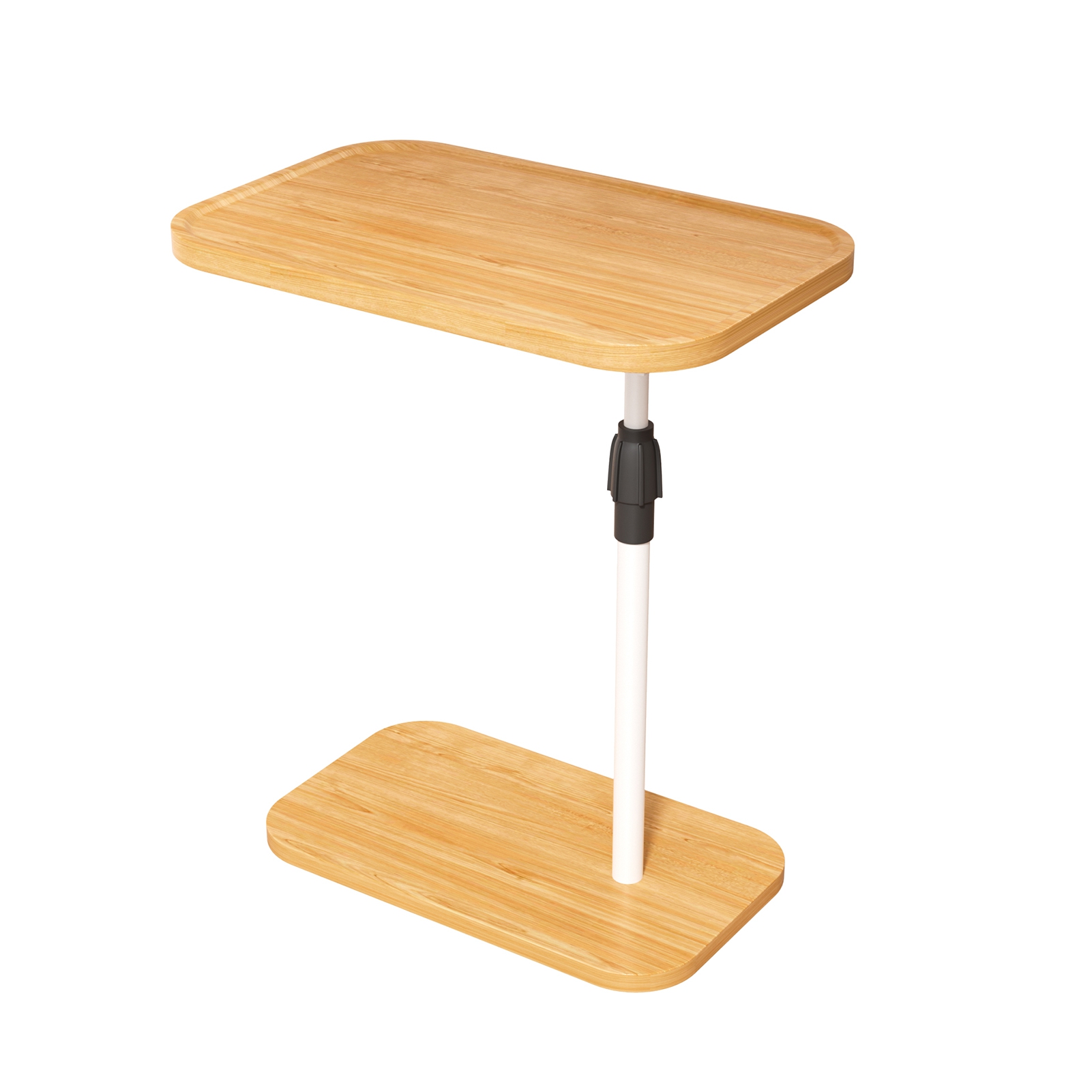 GZCW C Shaped End Table, Adjustable Height Side Table, 360 Degree ...