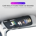 GZCW CD Case Multifunctional Large Capacity Faux Leather Car Sun Visor ...