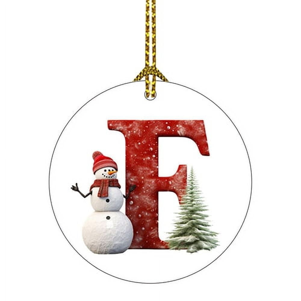 GZCW Christmas Letters Ornaments A to Z Hanging Xmas Alphabet Letters ...
