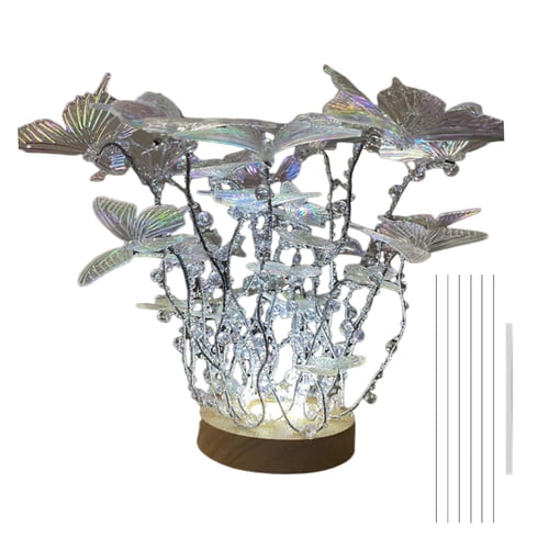GZCW DIY Butterfly Night Light Set Handmade LED Light-up Butterfly ...