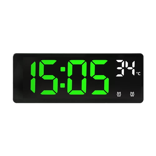 GZCW Digital Alarm Clock with Dual Customizable Alarms Raised Nap ...