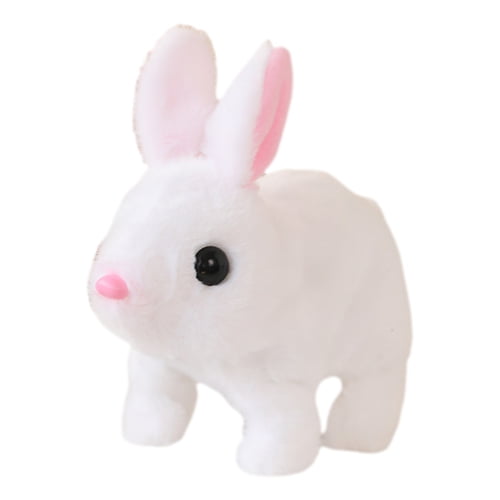 GZCW Electric Plush Rabbit Toy Interactive Jumping Twitching Shaking ...