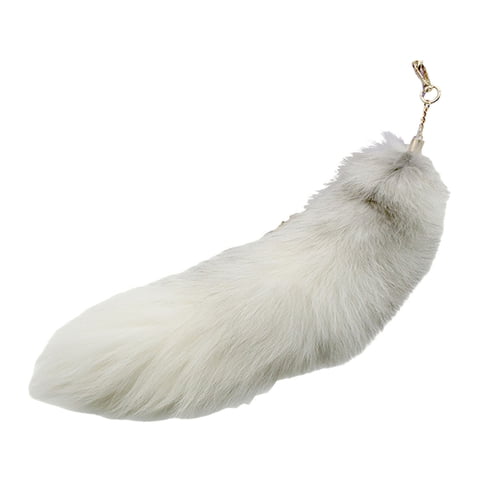 GZCW Extra Large Fake Fox Tail Keychain Oversized Imitation Fox Tail ...