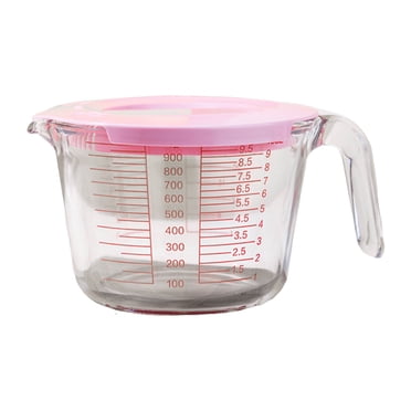 NutriChef 3 Piece Heat Resistant Borosilicate Glass Measuring Cup Set ...