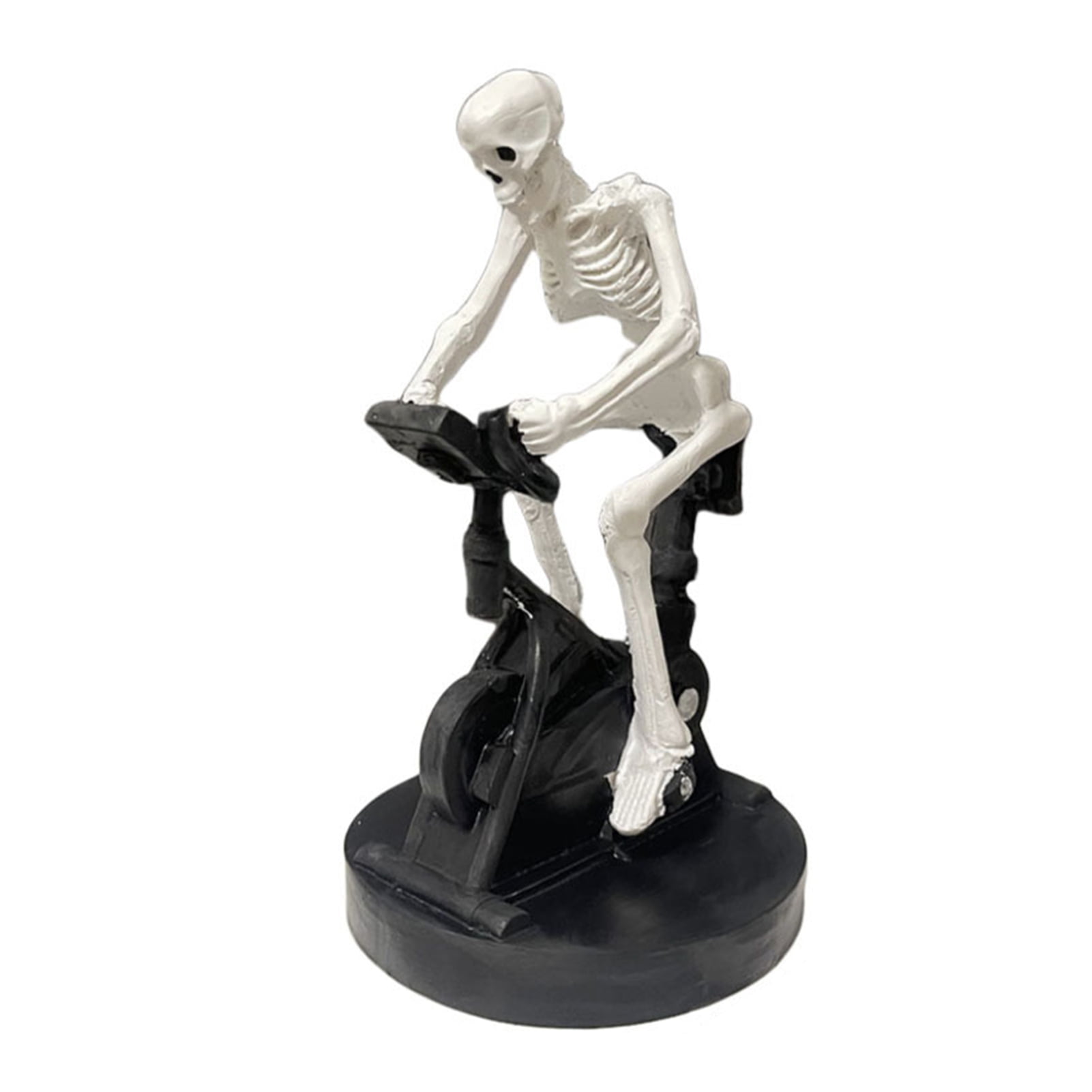 GZCW Halloween Riding Bike Skeleton Statue Animated Fitness Bicycle ...