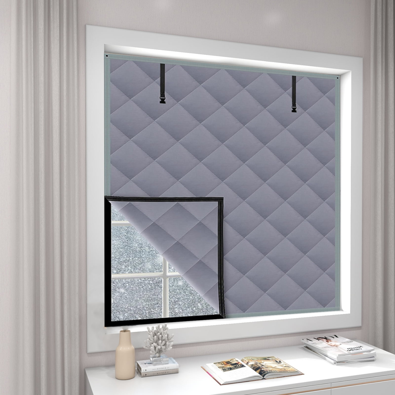 GZCW Insulated Window Covers 3-Layer Design High-Density Oxford Cloth ...