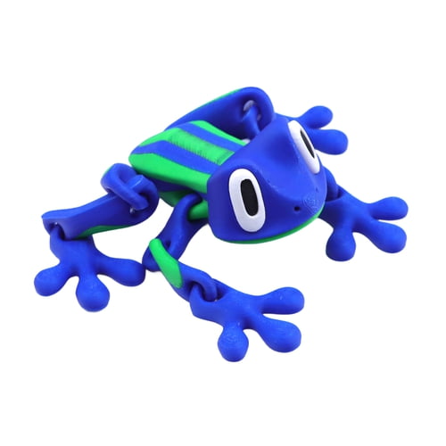 GZCW Magnetic 3D Printed Frog Toy Movable Joints Frog Fridge Magnet ...