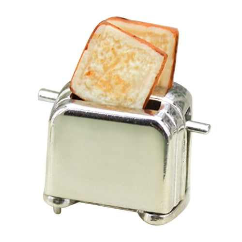 GZCW Mini Toaster Model 1:12 Dollhouse Accessory Simulation Miniature ...