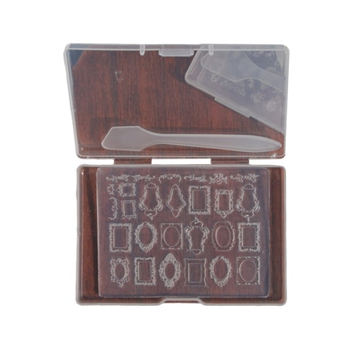 GZCW Nail Art Silicone Mold Transparent Soft Embossing Template for ...
