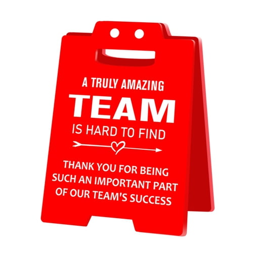 GZCW Office Desk Sign Workplace Decoration Sign Desktop Standing Red ...