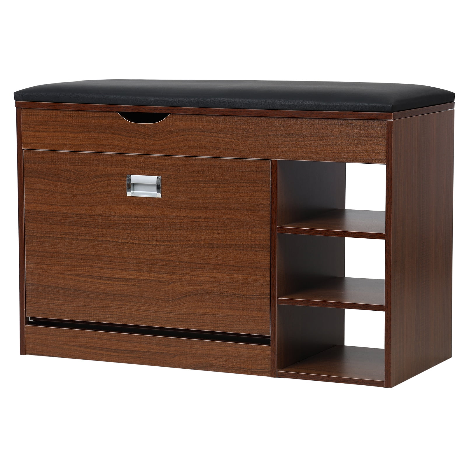 GZCW Shoe Bench Storage,Entryway Bench with 3 Flip Drawer Shoe Cabinet ...