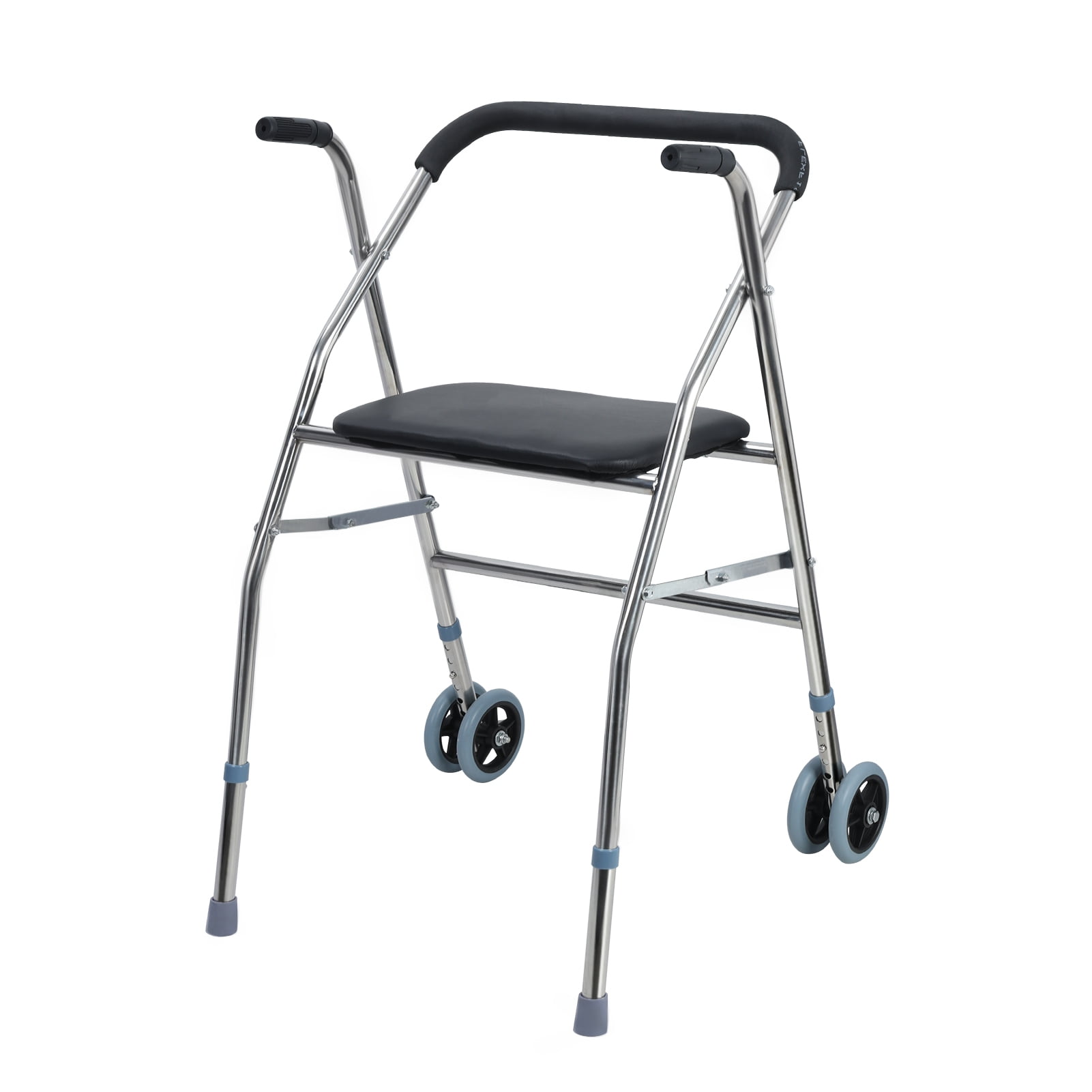 GZCW Small Spaces Narrow Walker, Lightweight Folding Walker for Adults ...