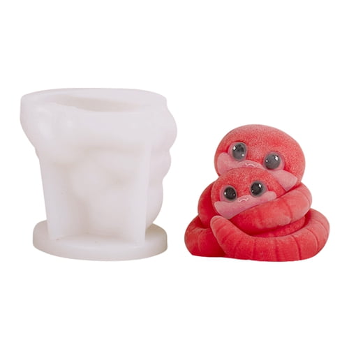 GZCW Snake Mousse Cake Mold Silicone Candle Mold for Cake Chocolate ...