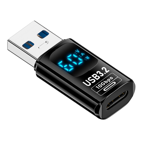 GZCW USB C/Type-C Adapter 36/60W Digital LED Display USB 3.2 10Gbps ...