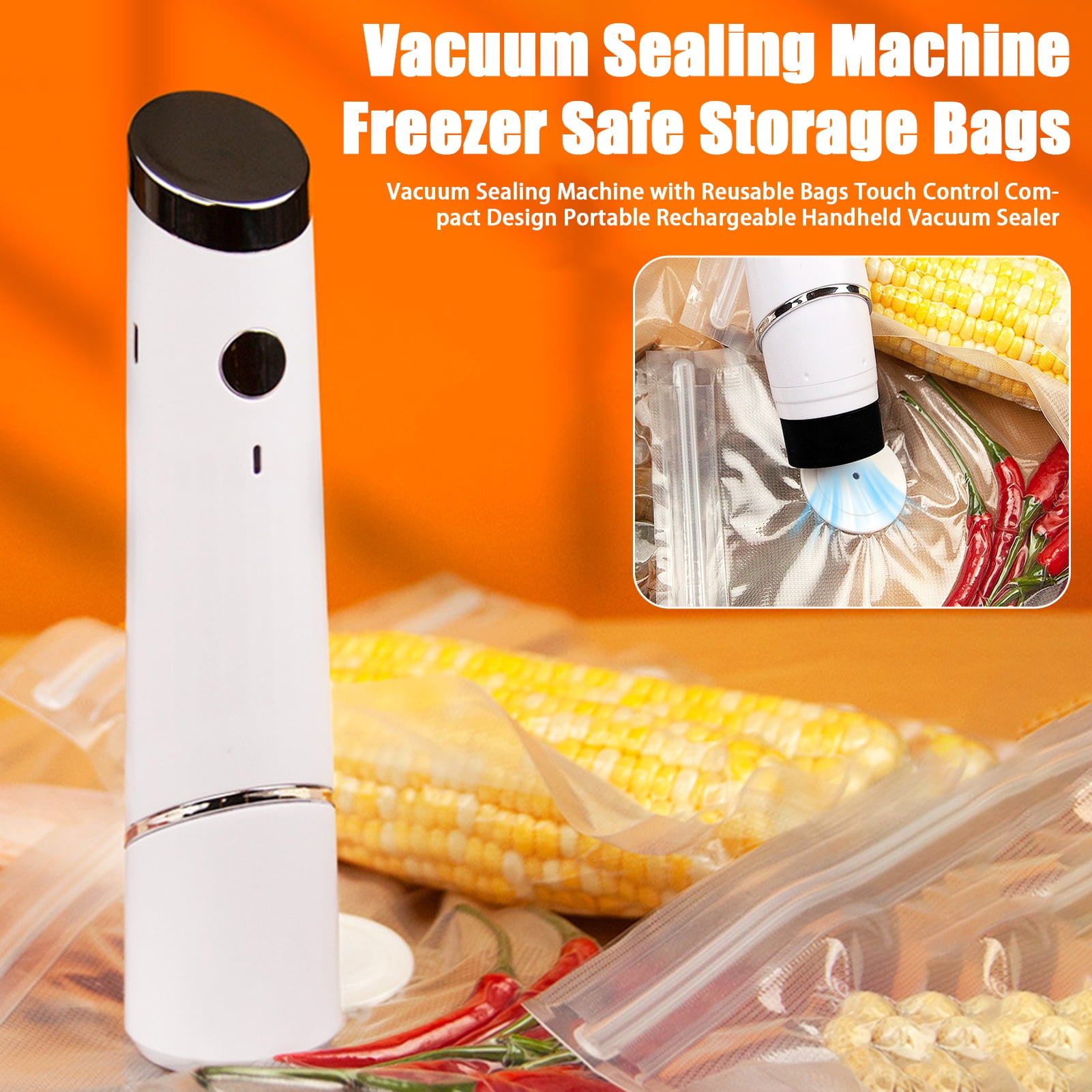 GZCW Vacuum Sealing Machine with Reusable Bags Touch Control Compact ...